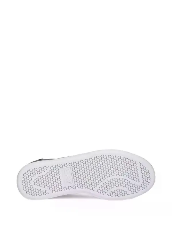 EA7 Logo-embossed Sneakers - Black