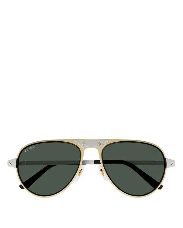 Cartier Santos Evolution Pilot Sunglasses - Gold