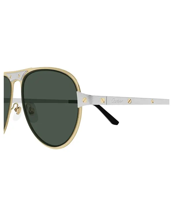 Cartier Santos Evolution Pilot Sunglasses - Gold