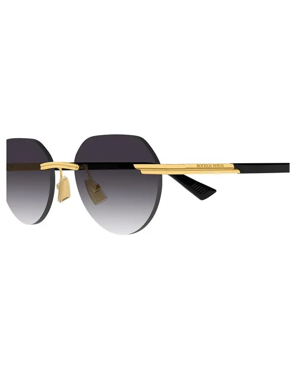 Bottega Veneta Glasant Rimless Sunglasses, 51mm