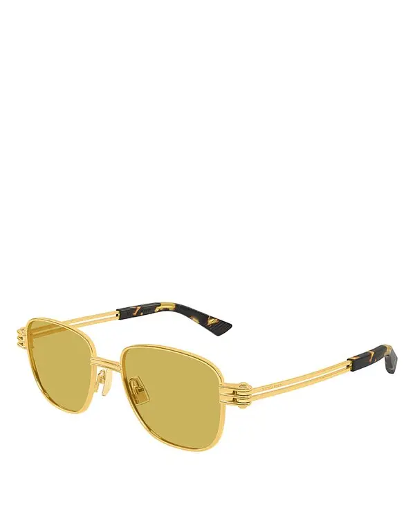 Bottega Veneta Bolt Squared Sunglasses - Gold