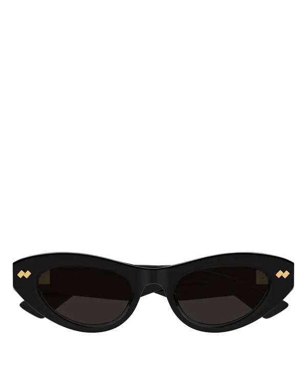 Bottega Veneta Bold Ribbon Stud Cat Eye Sunglasses, 50mm In  display picture 1