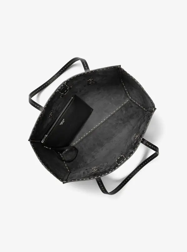 Michael Kors Sharon Hand-stitched Pebbled Leather Tote Bag