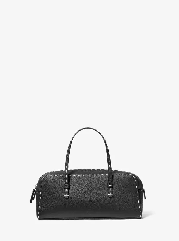 Michael Kors Roberta Pebbled Leather Satchel