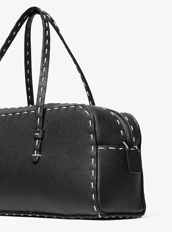 Michael Kors Roberta Pebbled Leather Satchel