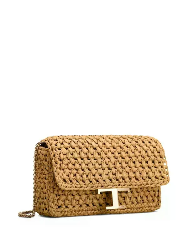 TOD'S Mini Raffia Crossbody Bag