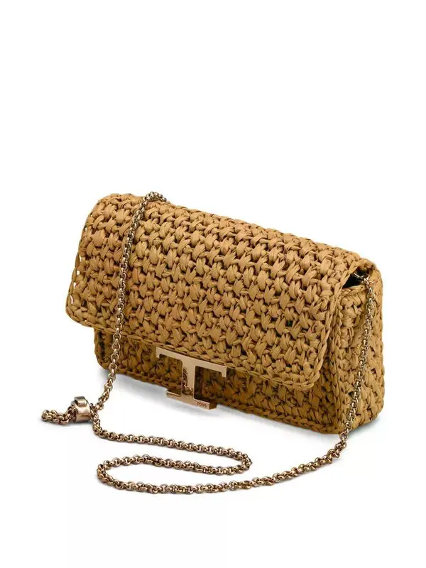 TOD'S Mini Raffia Crossbody Bag