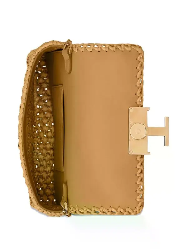 TOD'S Mini Raffia Crossbody Bag