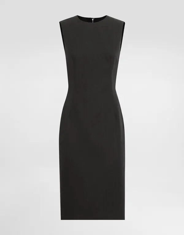 Dolce & Gabbana Wool Sheath Dress - Grey
