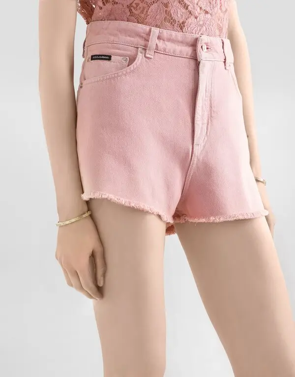 Dolce & Gabbana Flared Denim Shorts