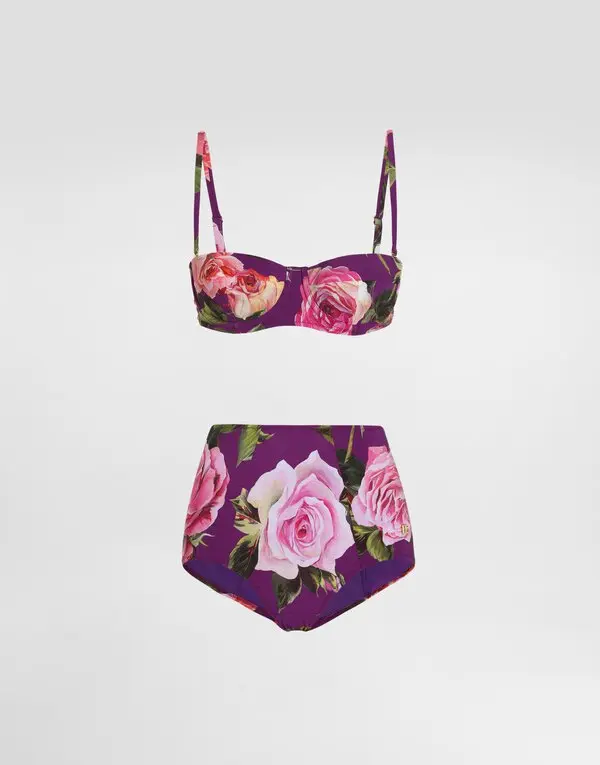 Dolce & Gabbana Rose- Balconette Bikini - Print