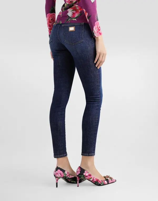 Dolce & Gabbana Skinny Denim Jeans - Multicolor