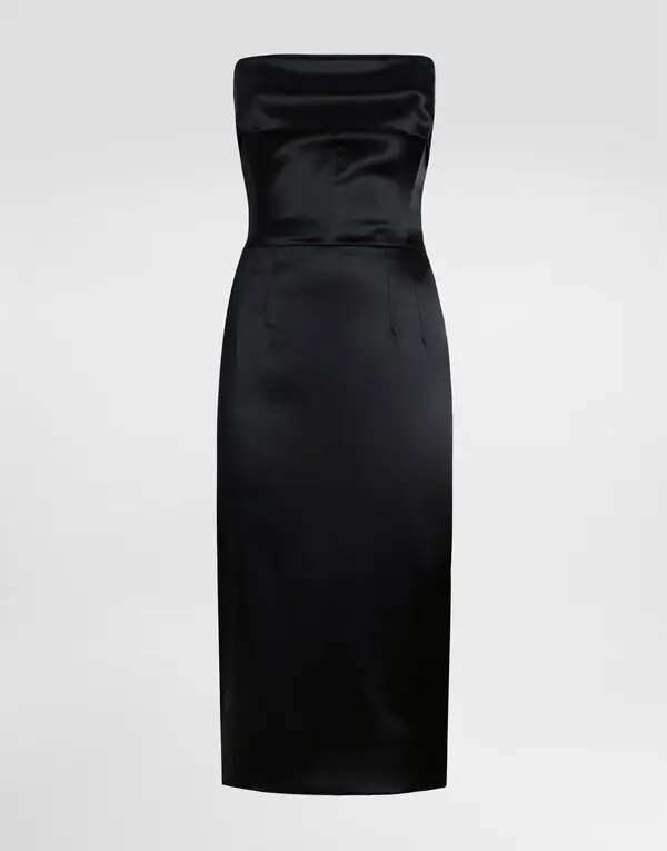 Dolce & Gabbana Satin Corset Sheath Dress