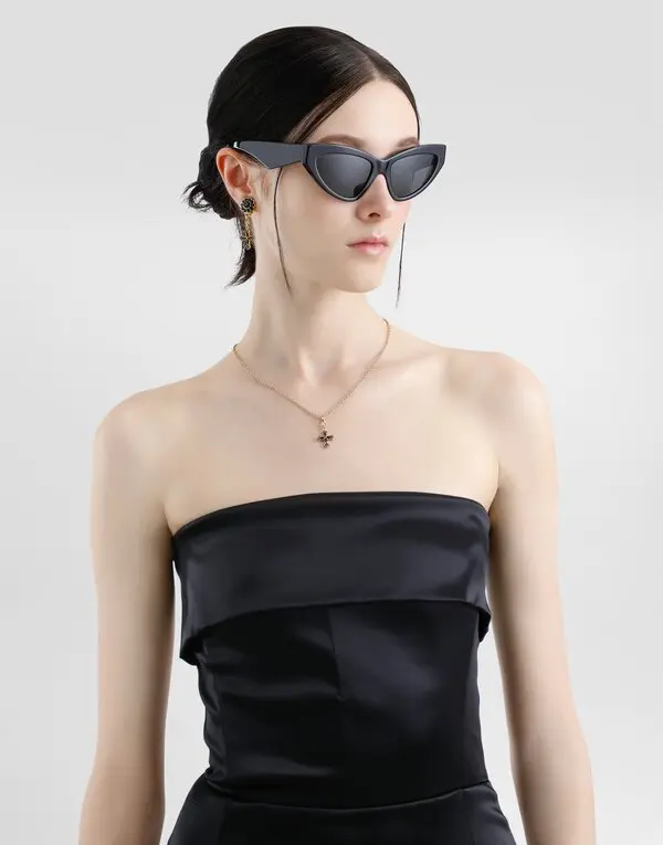 Dolce & Gabbana Satin Corset Sheath Dress