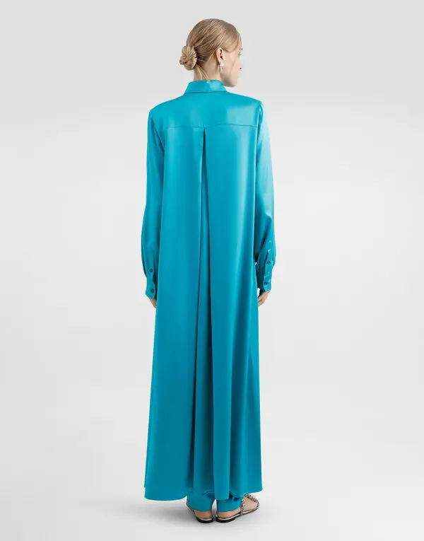 Dolce & Gabbana Long Silk Satin Caftan