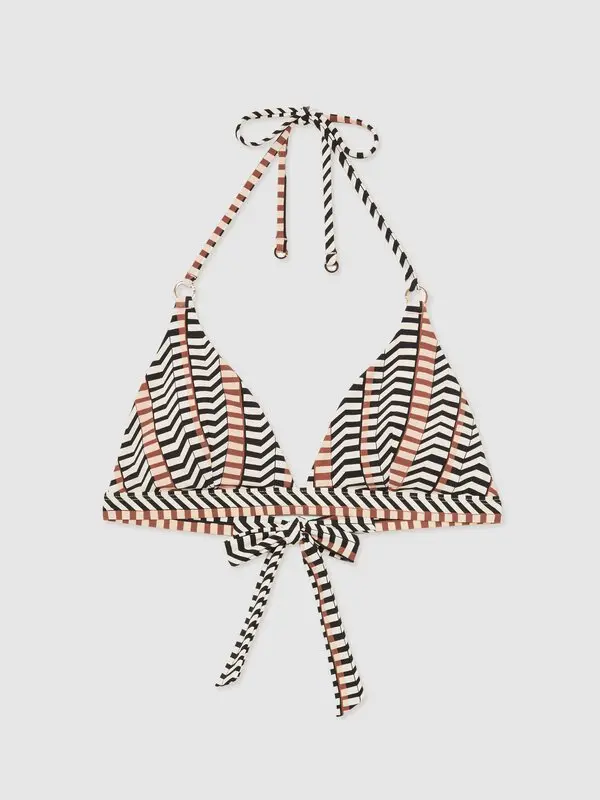 REISS Triangle Halterneck Bikini Top
