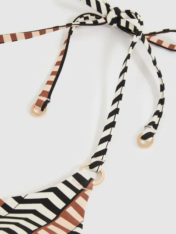 REISS Triangle Halterneck Bikini Top