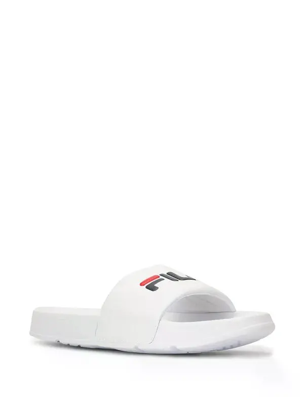 FILA Logo Pool Slides - White