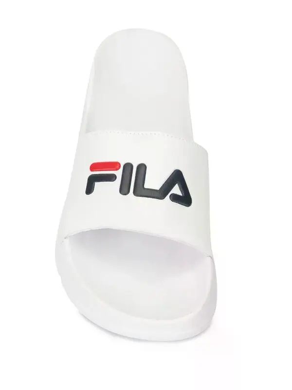 FILA Logo Pool Slides - White