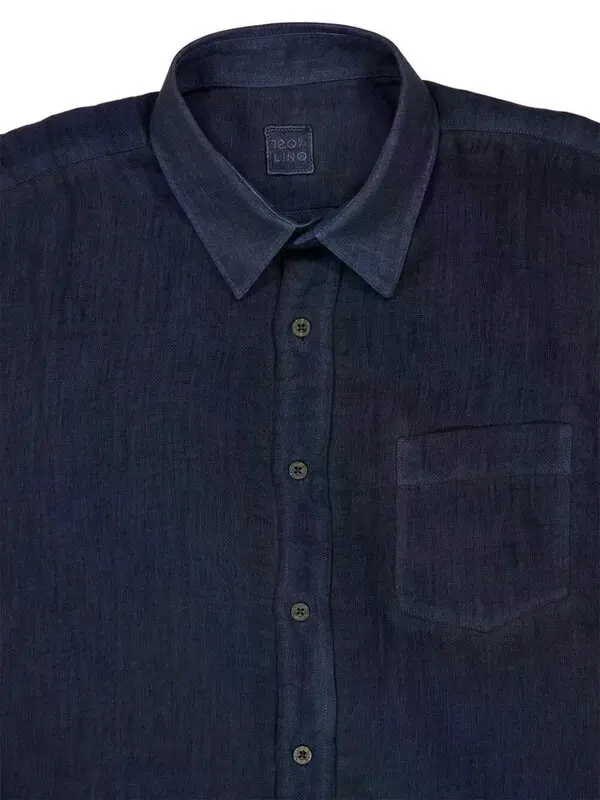 120% Lino Linen Shirt - Blue