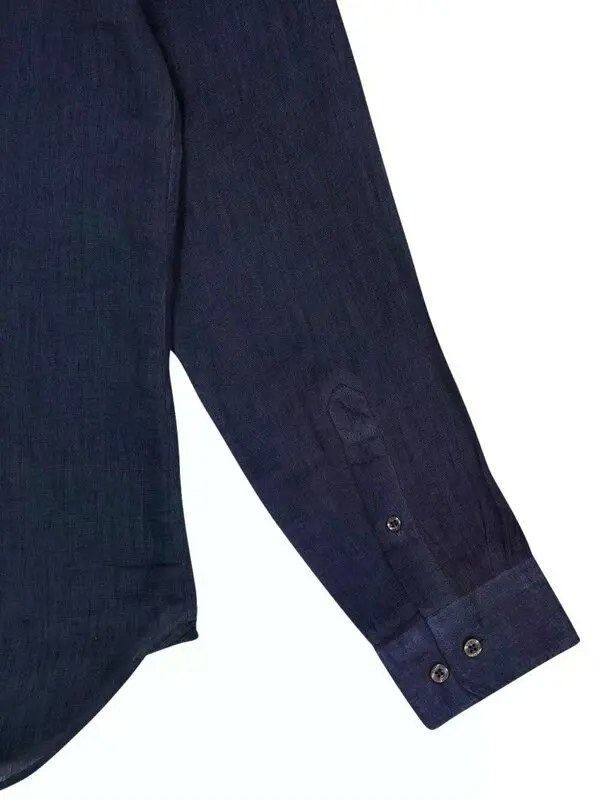 120% Lino Linen Shirt - Blue