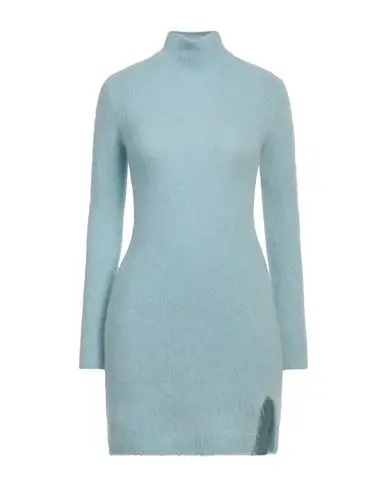 VICOLO Mini Dress Alpaca Wool Blend - Blue