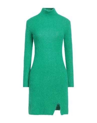 VICOLO Mini Dress Alpaca Wool Blend - Green