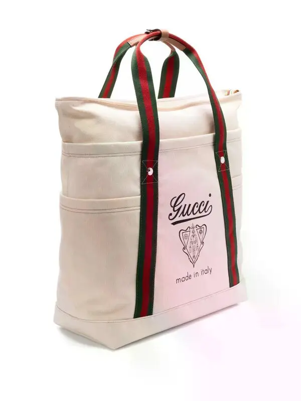 Gucci Large Printed Canvas Tote Bag