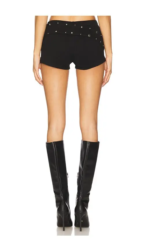 ZEMETA Dani Belted Ribbed Jersey Shorts