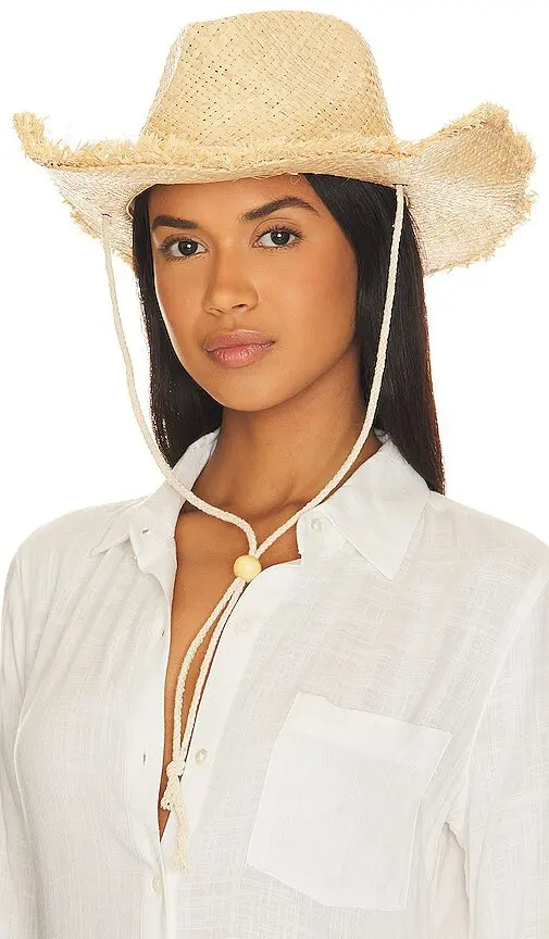 LOVERS AND FRIENDS Colleen Raffia Hat - Tan