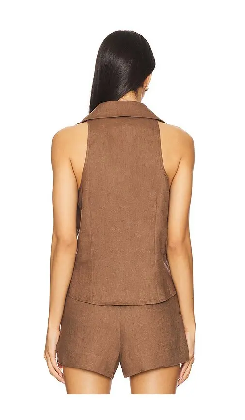 HEVRON Sloan Vest - Brown