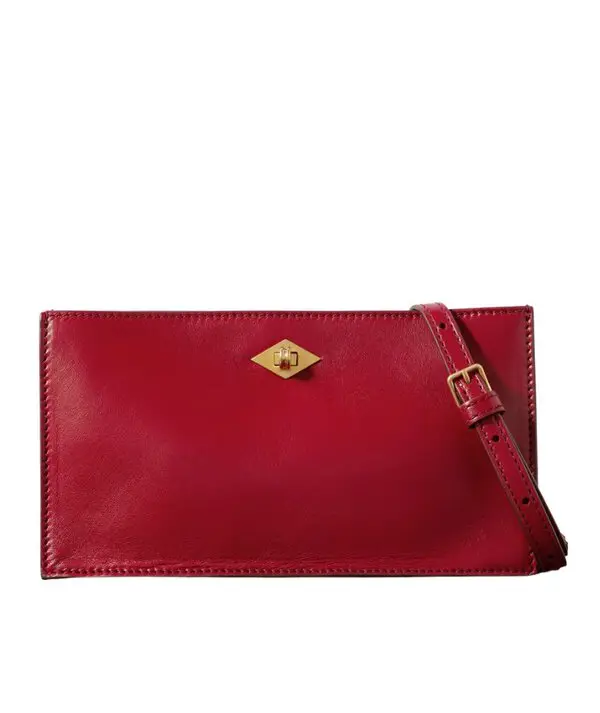 METIER Ease Leather Clutch - Red