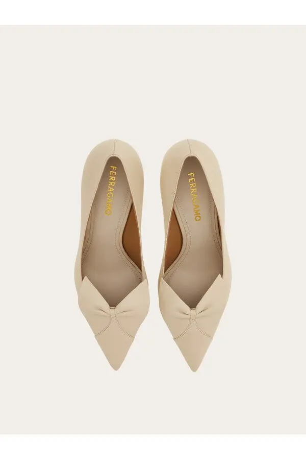 FERRAGAMO Soft Bow Pointed Pumps