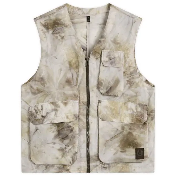 Belstaff Riverbed Camo Ripstop Hithe Gilet - Stone Beige