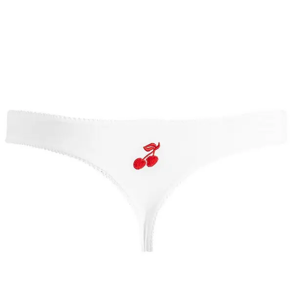 FRUITY BOOTY Commando Thong - White
