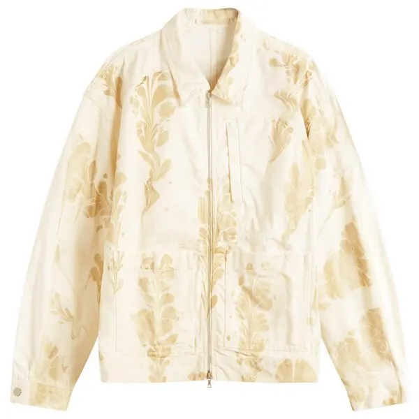 Dries Van Noten Veper Japanese Print Shirt Jacket - White