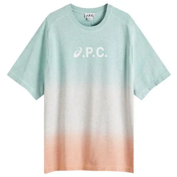 A.p.c. X Asics Wind Logo Dip Dye T-shirt - Multi