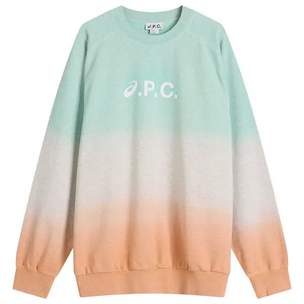 A.p.c. X Asics Lake Dip Dye Crew Sweatshirt