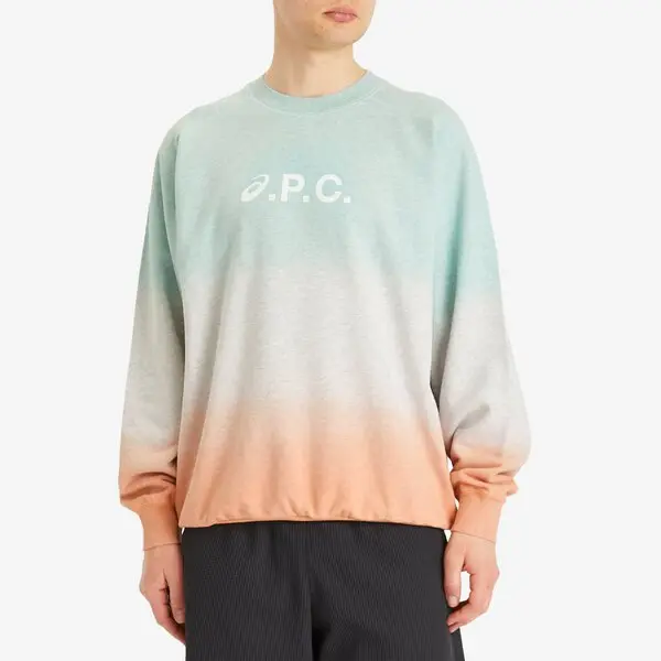 A.p.c. X Asics Lake Dip Dye Crew Sweatshirt