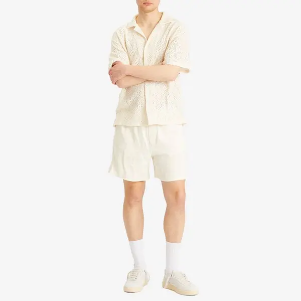 REPRESENT Knitted Panel Short - Antique White