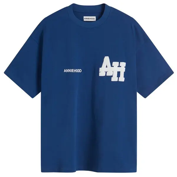 ANNIE HOOD College T-shirt - Navy