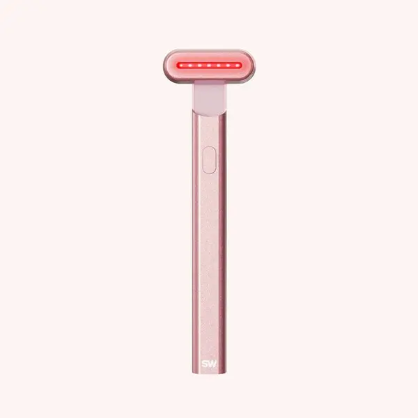 SOLAWAVE 4-in-1 Radiant Renewal® Skincare Wand With Red Light Therapy - Rose Gold