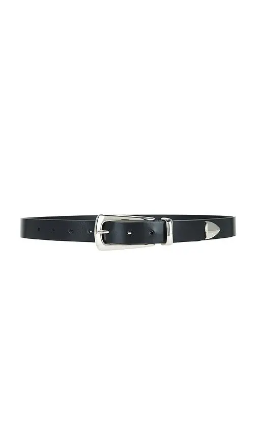 FAVORITE DAUGHTER The Statement Belt - Black & Nickel