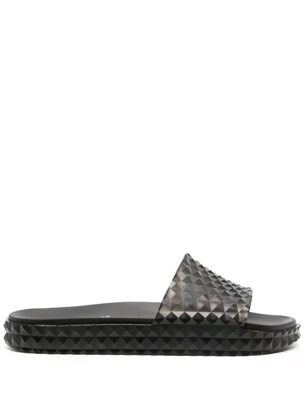 Melissa Court Slip-on Slides - Black