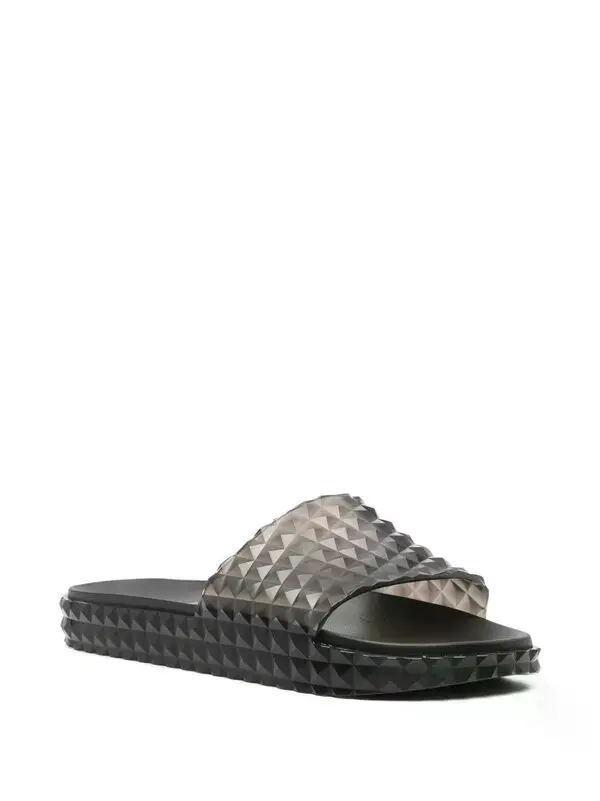 Melissa Court Slip-on Slides - Black