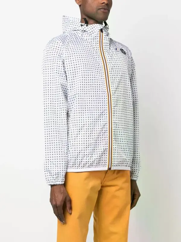 K-WAY X 10 Corso Como Polka-dot Jacket - White