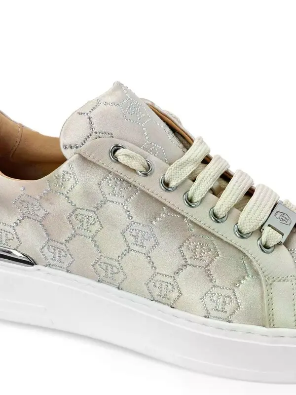 Philipp Plein Monogram-embellished Sneakers - Neutrals