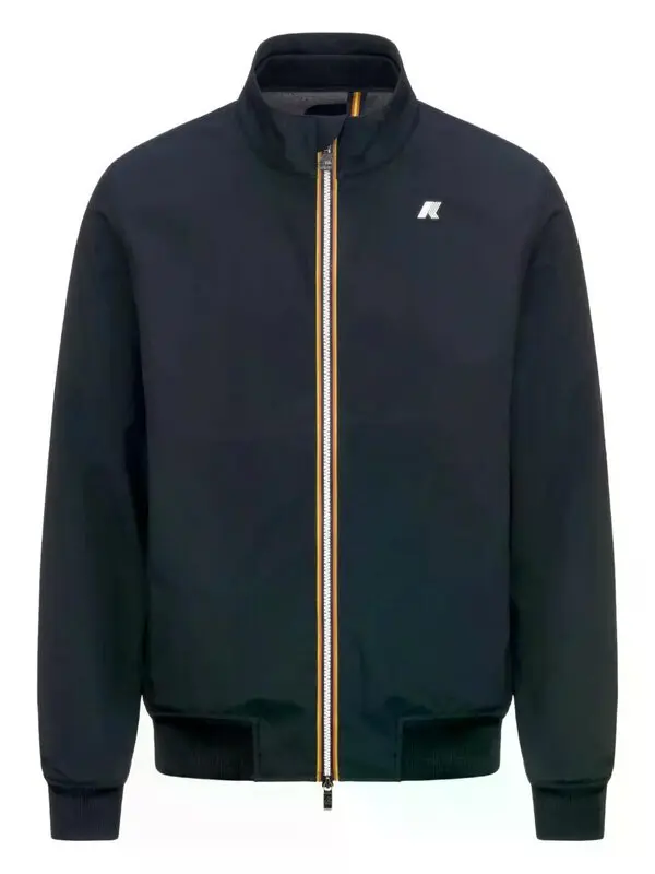 K-WAY Logo-patch Jacket - Blue