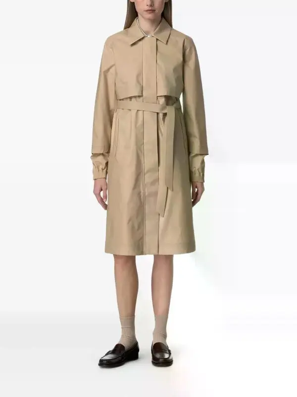 K-WAY Belted Trench Coat - Neutrals