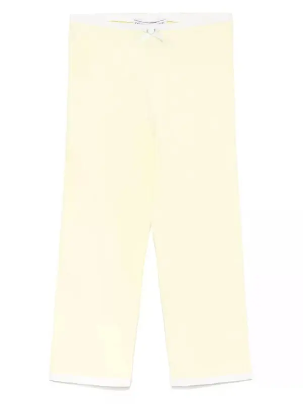 ROWEN ROSE Jersey Capri Pants - Yellow